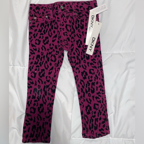 Dkny | Bottoms | Dlny Hot Pink And Black Leopard Print Toddler Girls ...